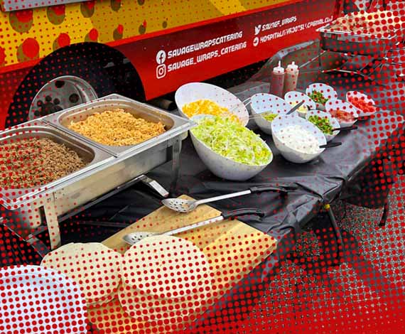 Savage Wraps Food Truck | Fresh Wraps, Event Catering in Central Mass